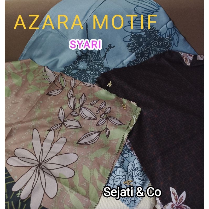 Jual PROMO!!! Hijab Azara Syari Motif Metal Logo Laser Cut | Shopee ...