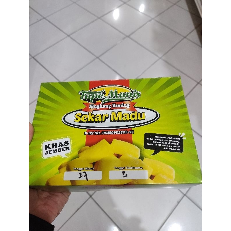 Jual Tape Singkong Kuning Sekar Madu 550g Jember | Shopee Indonesia