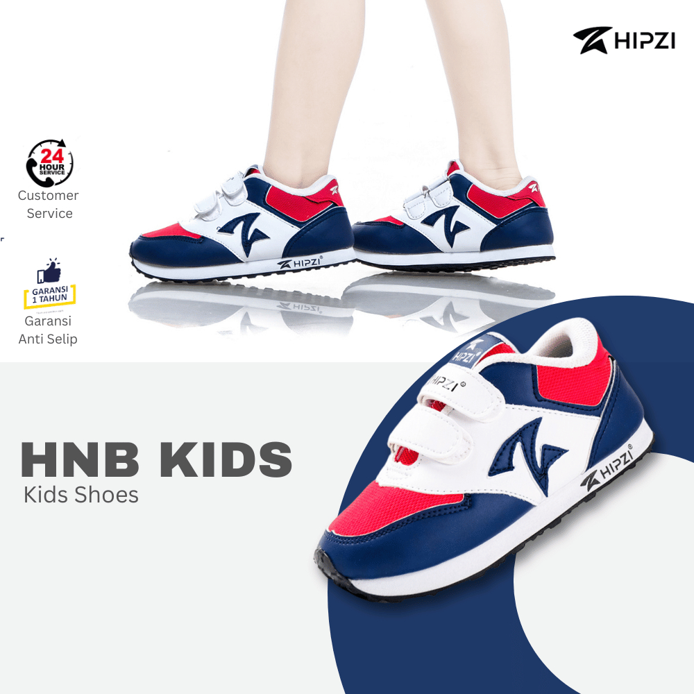 Jual HIPZI Sepatu Anak Sneaker Sport Velcro Anti Retak Ringan & Nyaman ...