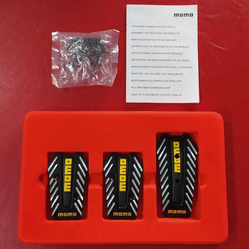 Jual Pedal MOMO Nero ORIGINAL Made in italy | Manual | Shopee Indonesia