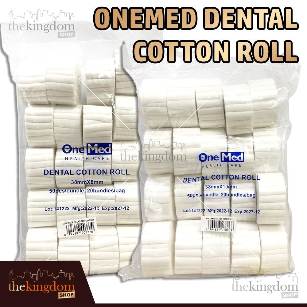 Jual Onemed Dental Cotton Roll Kapas Penyangga Rongga Gigi | Shopee ...