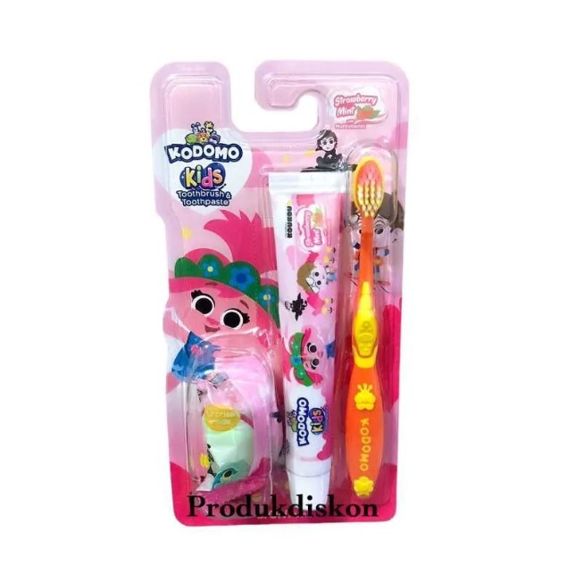 Jual Kodomo 2in1 Toothbrush & Toothpaste - Sikat dan Pasta Gigi Anak | Shopee Indonesia