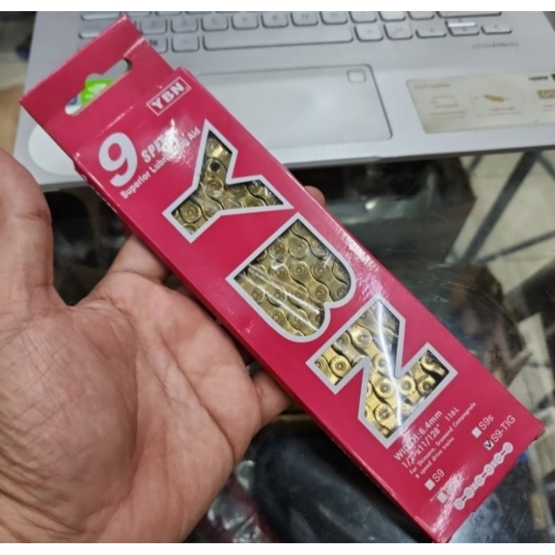 Jual ybn chain s9 tig 9 speed gold superior 116L Taiwan. original ...