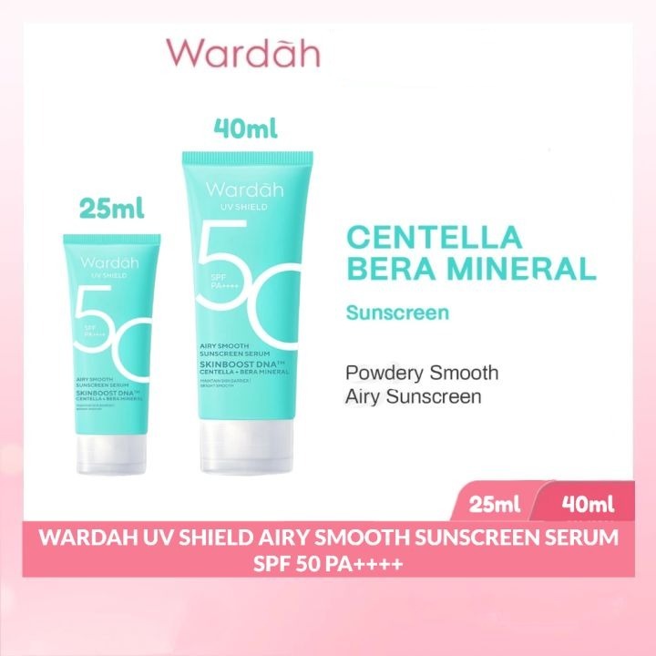 Jual Wardah UV Shield Airy Smooth Sunscreen Serum SPF 50 PA++++ | Shopee Indonesia