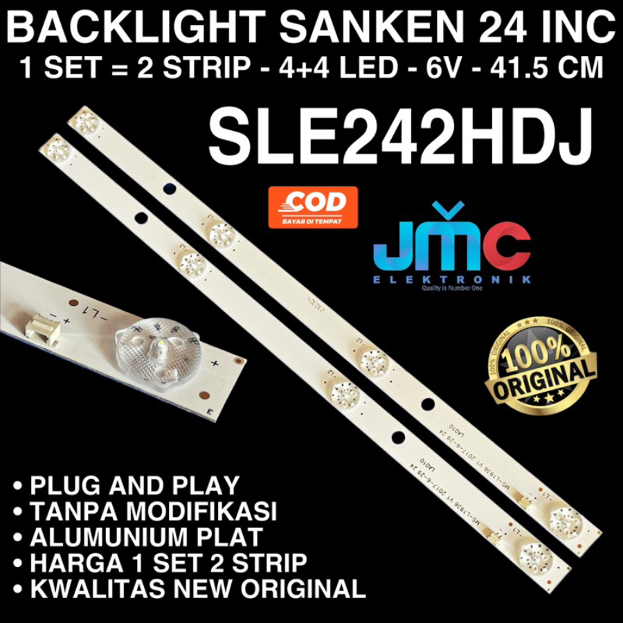 Jual BACKLIGHT TV LED SANKEN 24 INCH SLE-242HDJ SLE242HDJ 242HDJ LAMPU ...