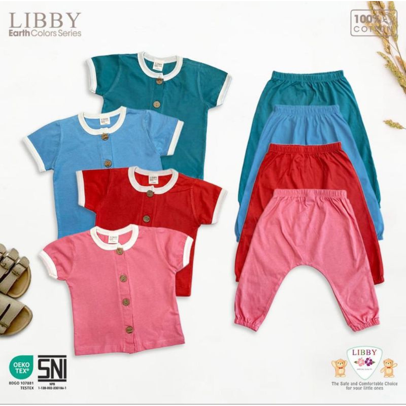 Jual Libby Rocco Set Polos Setelan Baju Pendek Celana Panjang Kancing | Boy & Girl | Earth ...