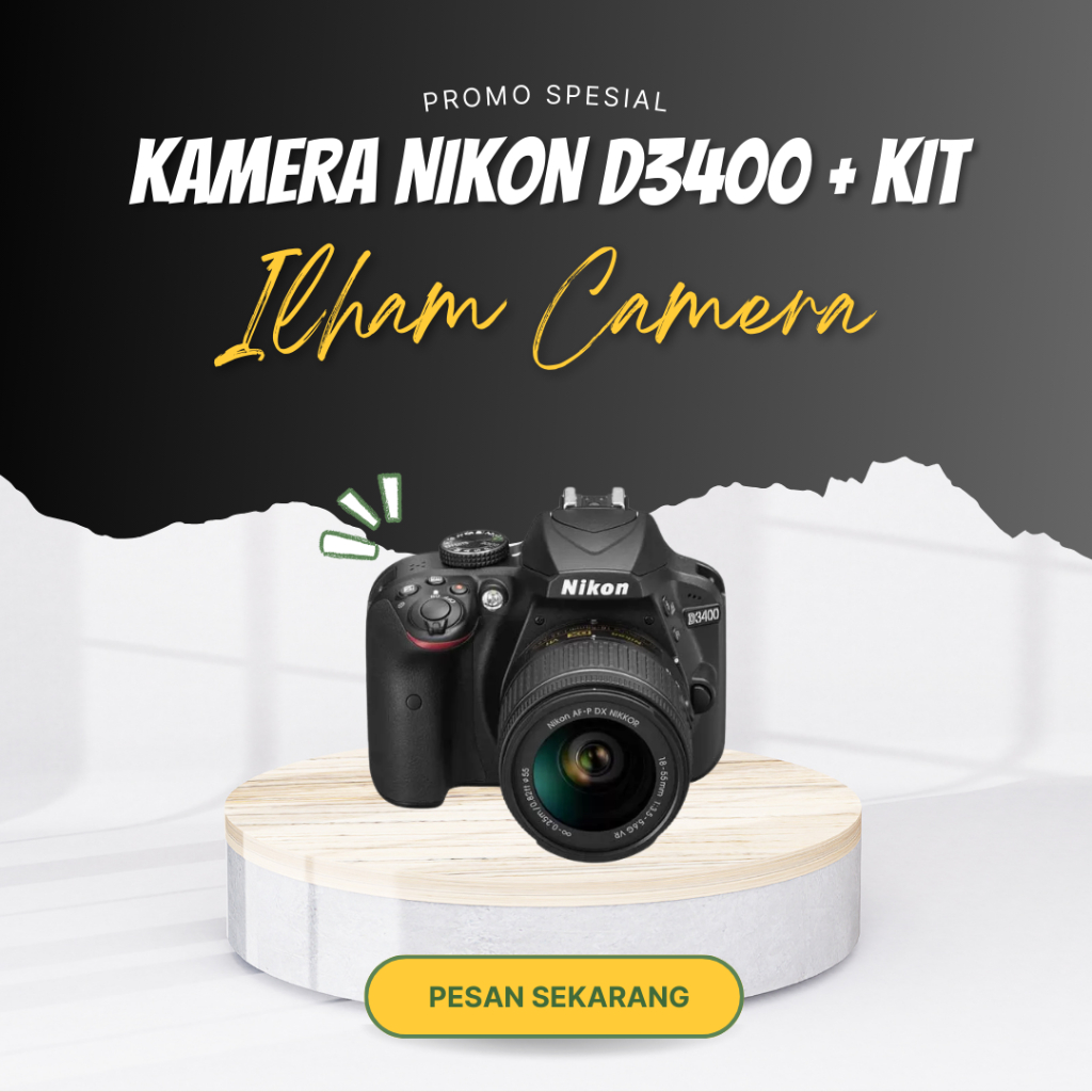 Jual KAMERA NIKON D3400 + KIT TERMURAH | Shopee Indonesia