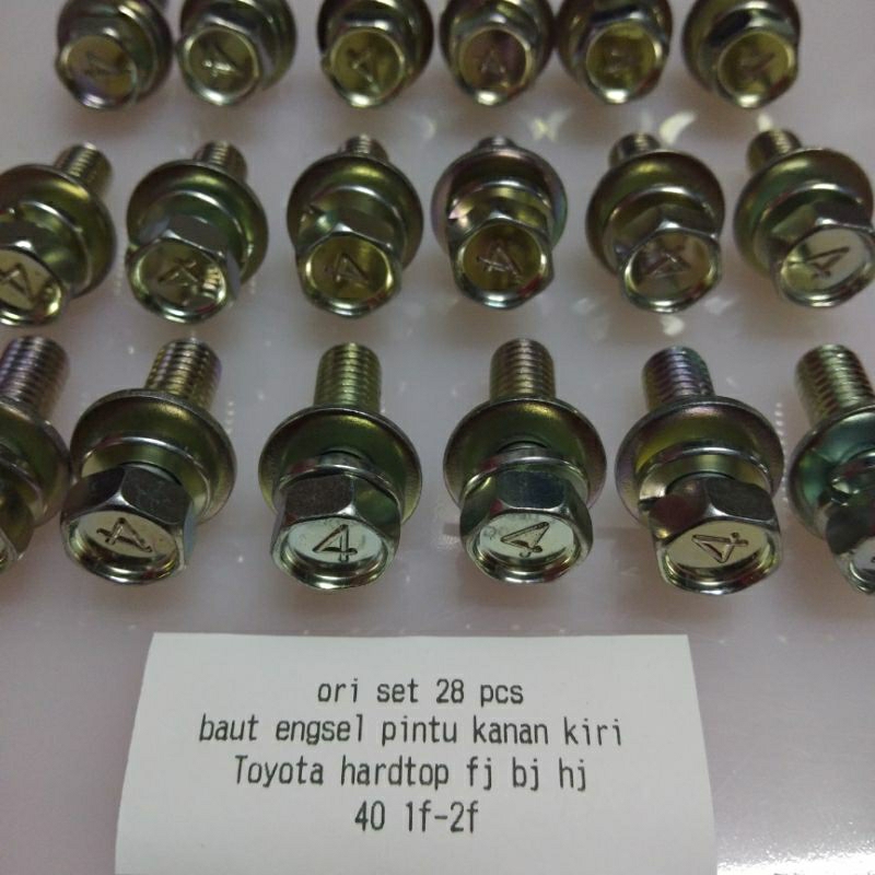 Jual baut engsel pintu kanan kiri toyota hardtop fj bj hj nos oem japan ...