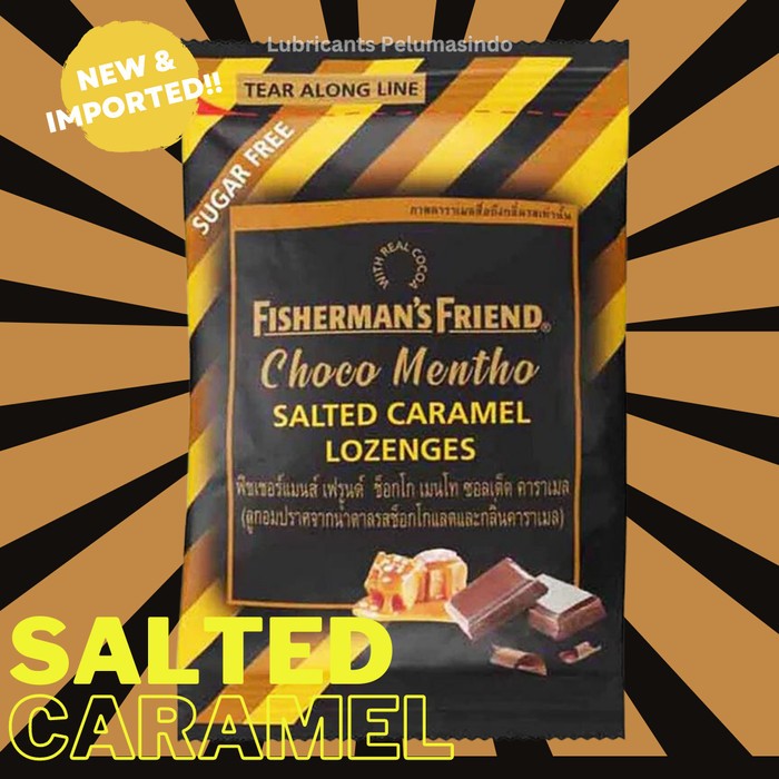Jual Fisherman's Friend Choco Mentho Salted Caramel 25gram | Shopee ...