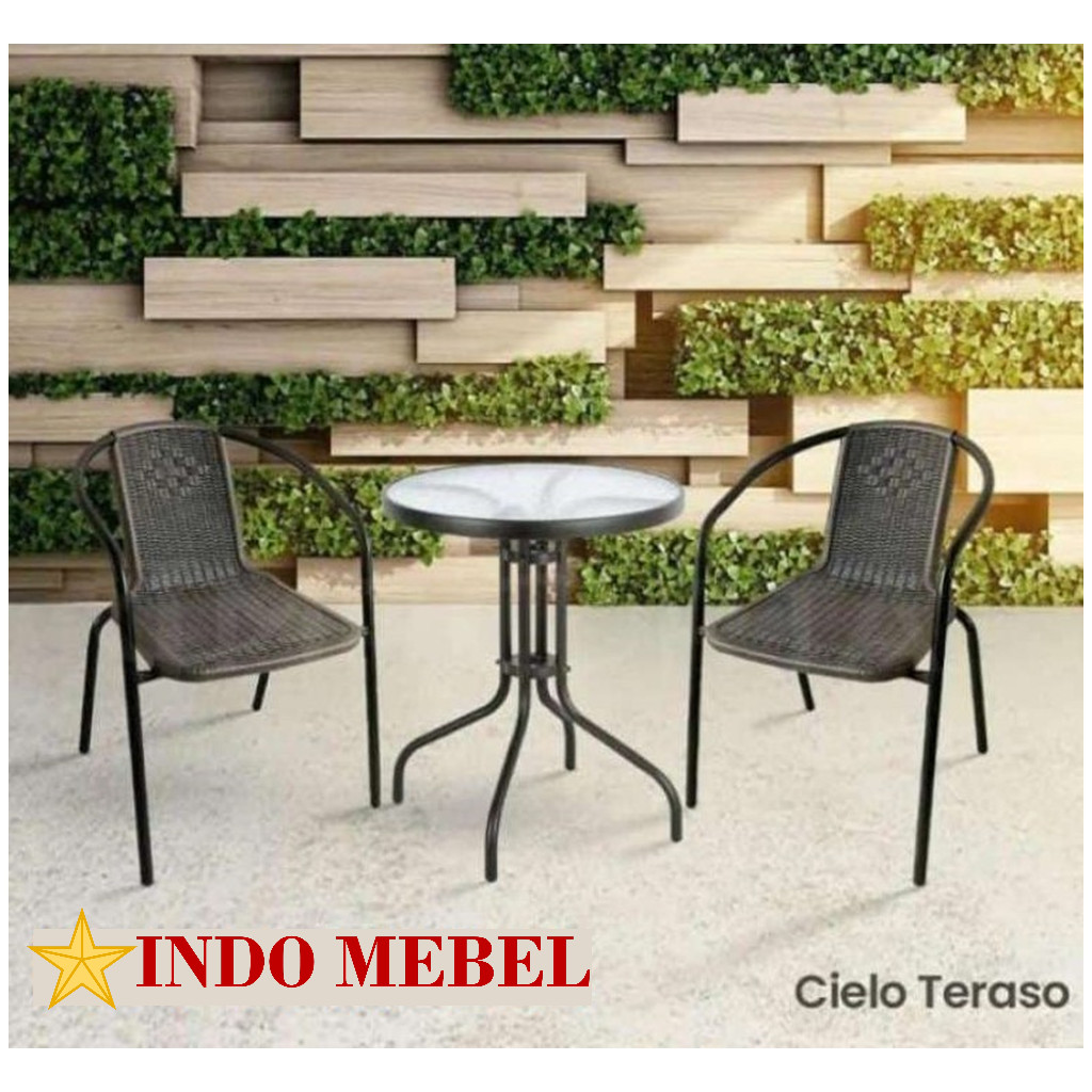 Jual Set Meja dan Kursi Teras /kursi teras santai /kursi taman /bangku ...