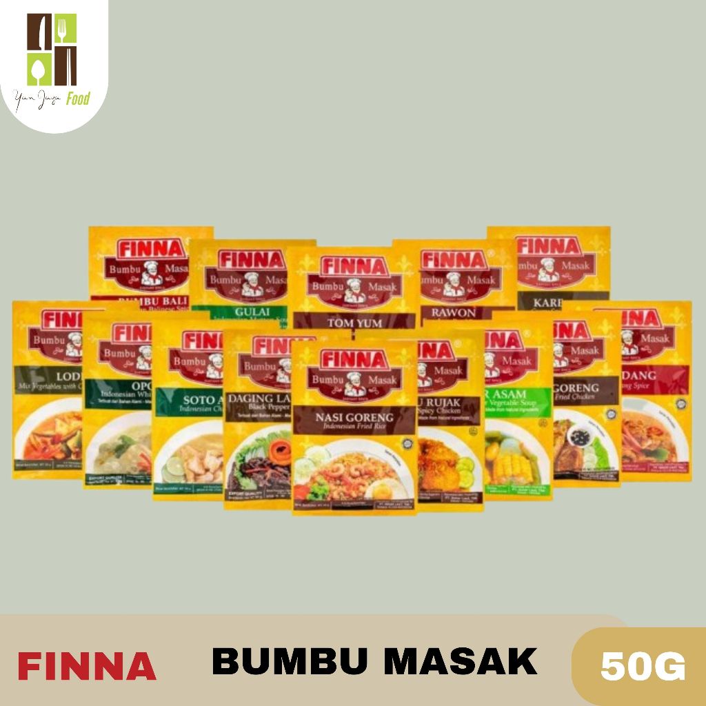 Jual Finna Bumbu Masak 50g Tomyum/Daging Sapi Lada Hitam/Gulai/Kare ...