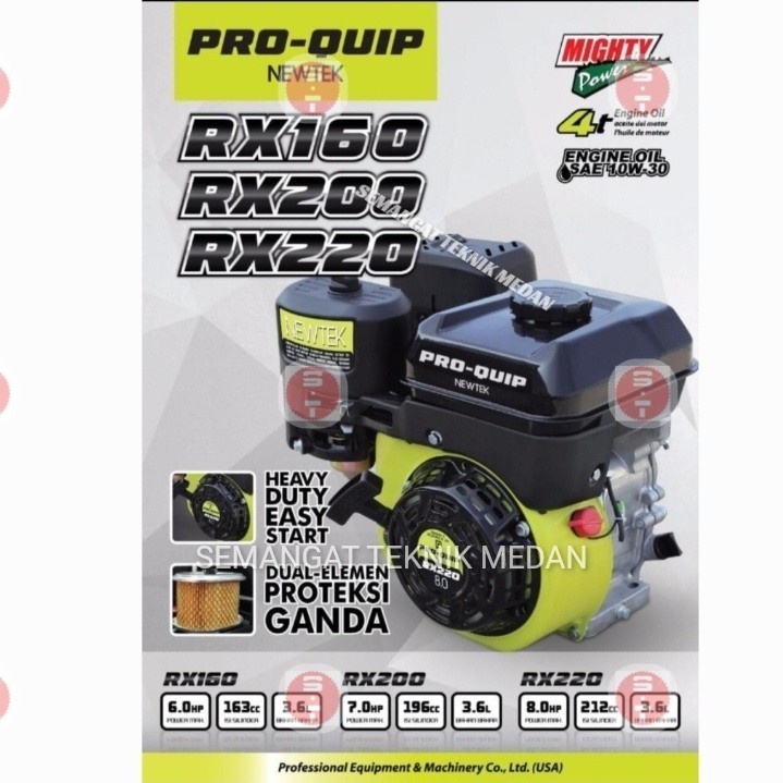 Jual RX160 MESIN ENGINE PENGGERAK SERBAGUNA RX 160 6HP PROQUIP PRO-QUIP ...