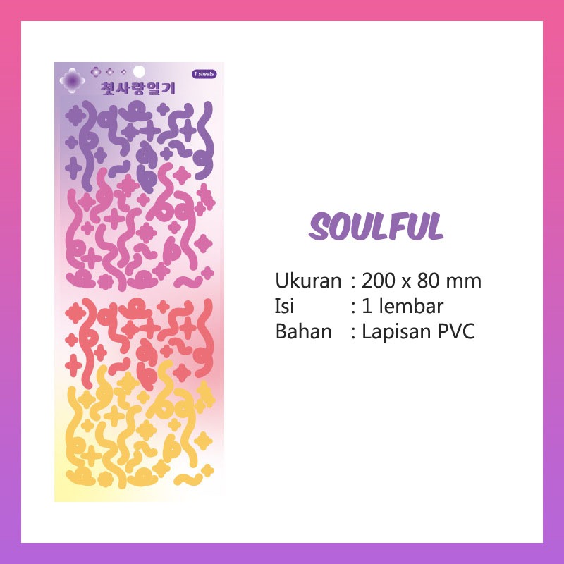 Jual [1 Lembar] Sticker Deco Stiker Dekorasi PVC untuk Scrapbook ...