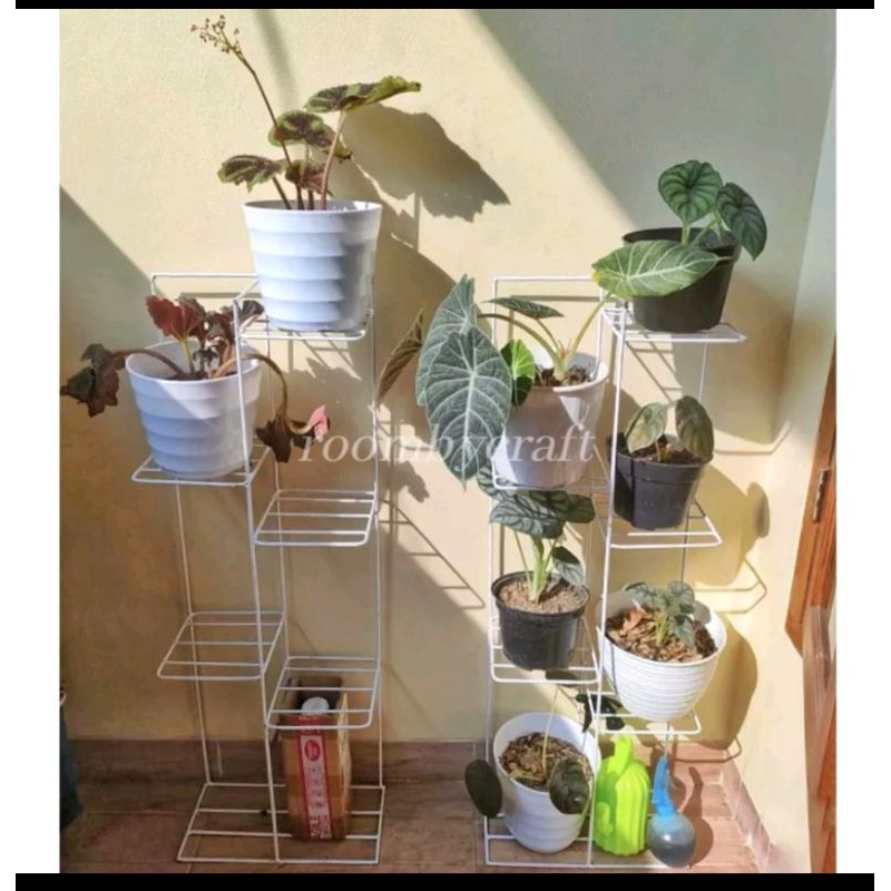 Jual RAK BUNGA SUSUN BESI TINGKAT 3 / RAK BUNGA MINIMALIS / RAK POT ...