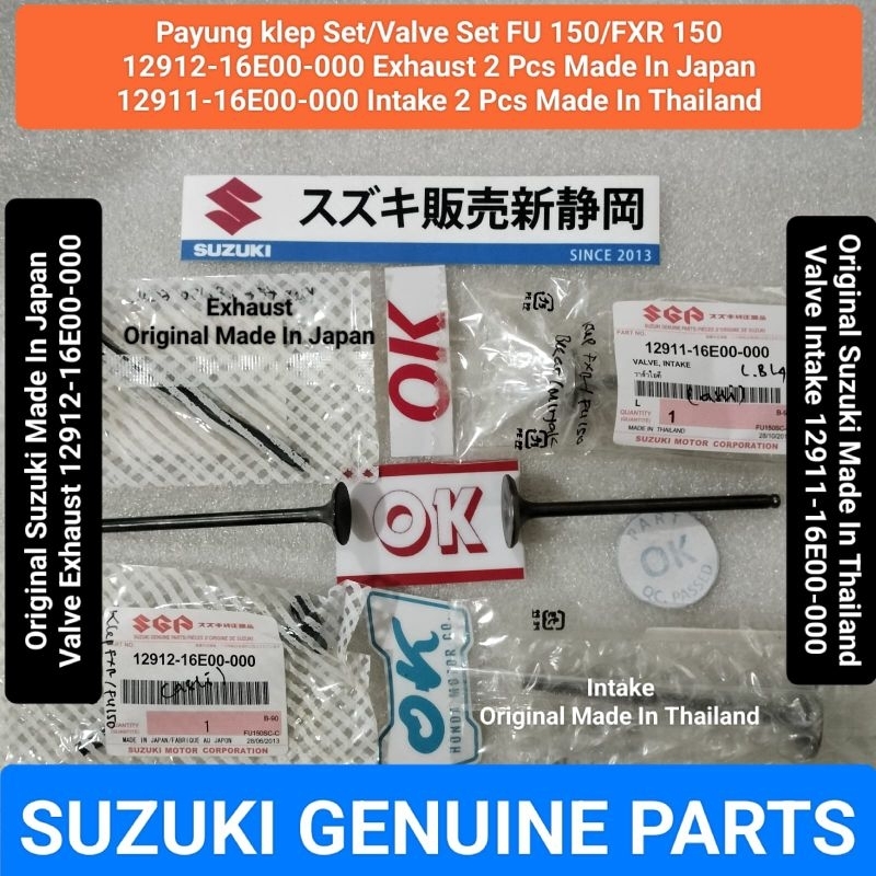 Jual 12912 16E00 000 Payung Klep Set Valve Set In EX Klep Minyak Klep ...