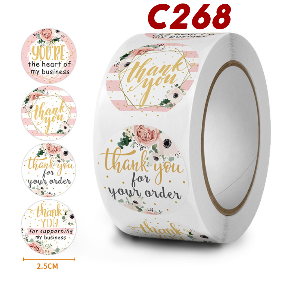 Jual 500 Pcs Stiker Selamat Menikmati Sticker Bulat Roll Makanan Kue ...