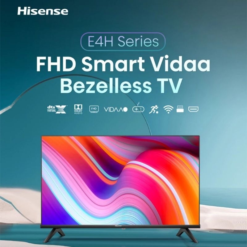 Jual HISENSE 32E4H 32 Inch Vidaa Smart HD TV Bezeless Design Dual Band ...