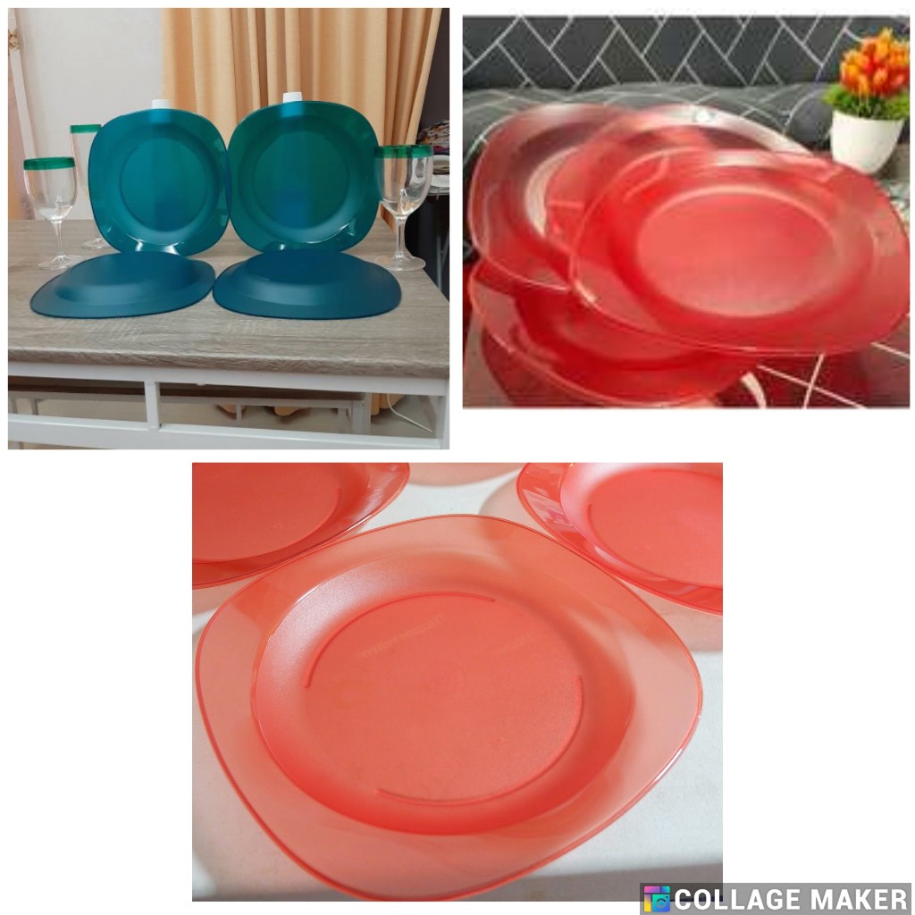 Jual crystalline plate tupperware piring makan kristal | Shopee Indonesia