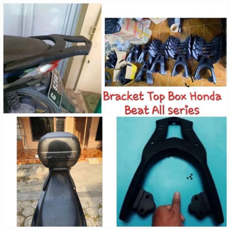 Jual Bracket Box Beat Fi Street Beat deluxe breket Top Box Honda Beat ...