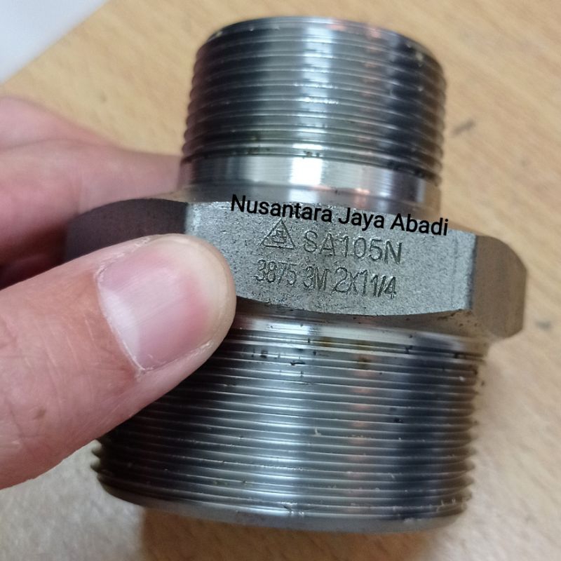Jual Double Nepel Reducer Besi A105 NPT 3000 Psi 2 x 1 1/4 " inchi ...