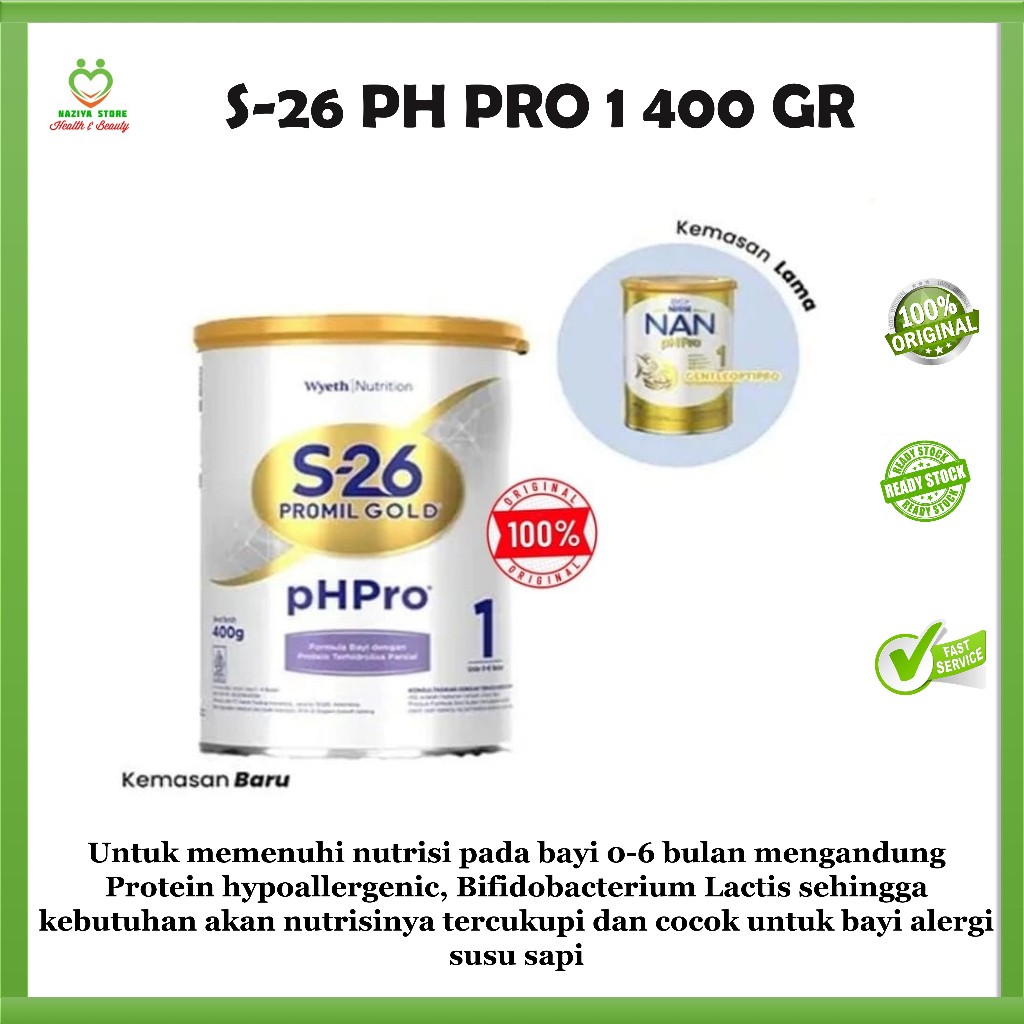 Jual NAN pH Pro 1 S-26 pH Pro 1 Susu Formula Bayi Usia 0-6 Bulan 400 GR ...