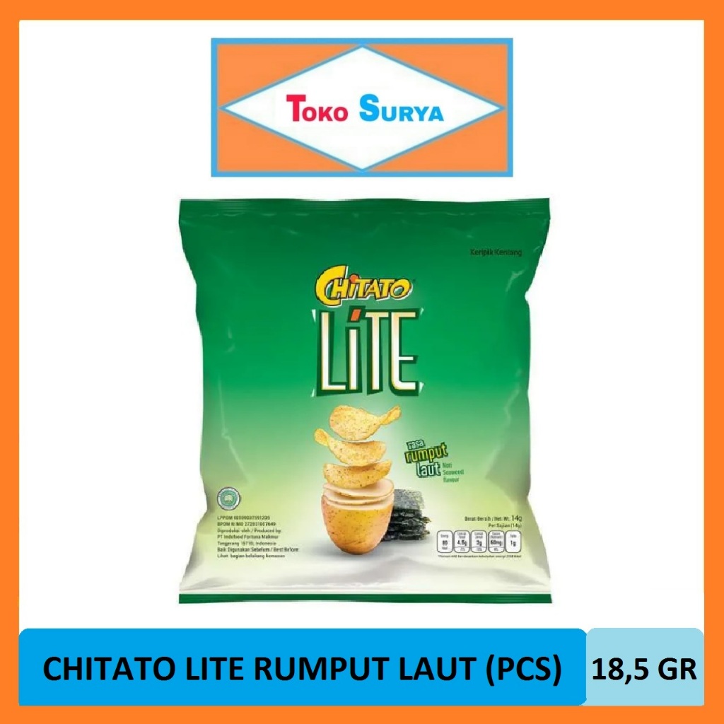 Jual Chitato Lite Rumput Laut Nori Seaweed Flavour 18.5 Gr | Shopee ...