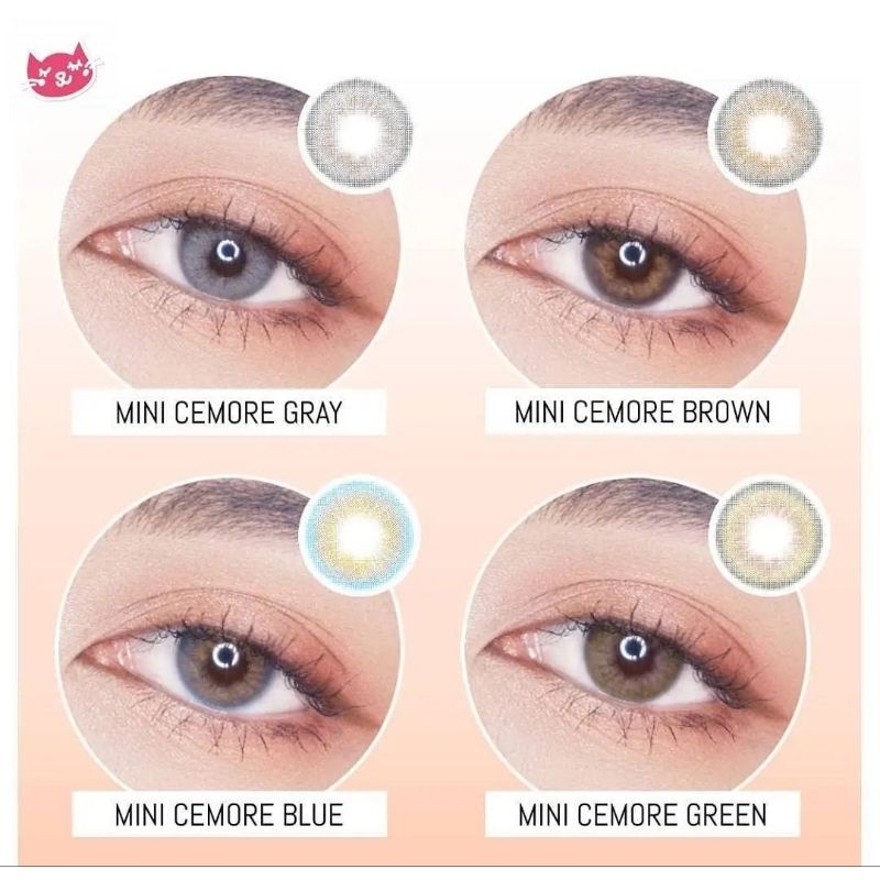Jual SOFTLENS MINI CEMORE by KITTY KAWAII ( NORMAL & MINUS ) | Shopee ...