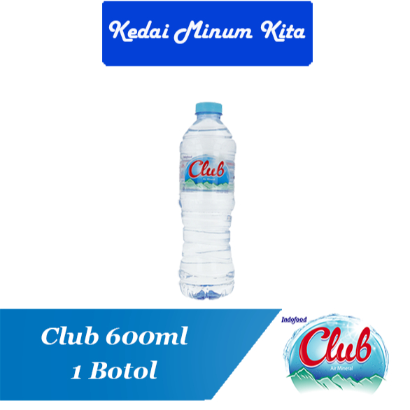 Jual Club Mineral Water 600ml Ecer (1 Botol) | Shopee Indonesia