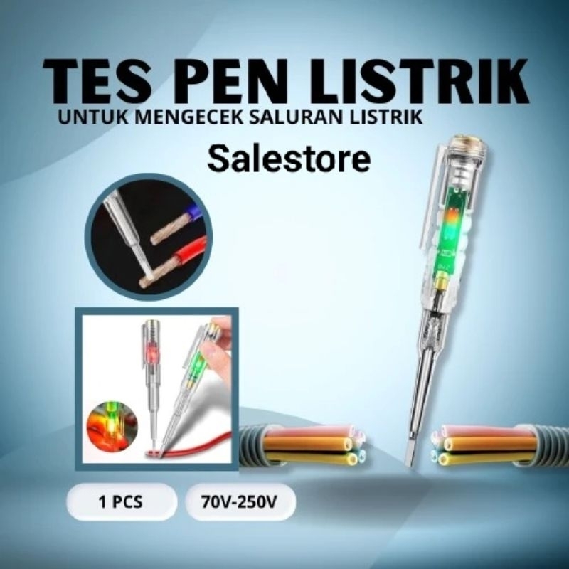 Jual Tespen Lampu Dual LED Tespen KabelPutus Obeng Tes Pen Testpen ...