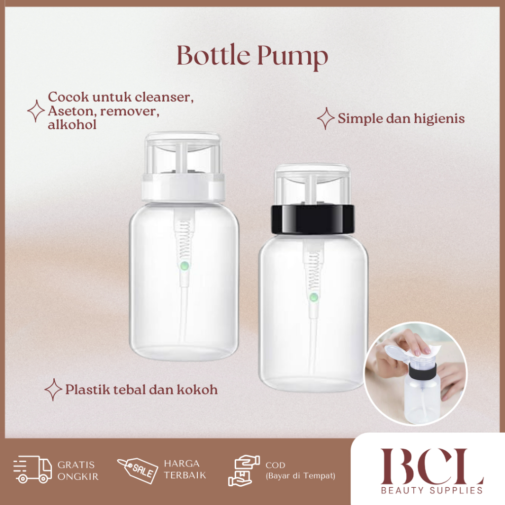 Jual Storage Bottle Pump / botol pompa / botol make up / botol aseton ...