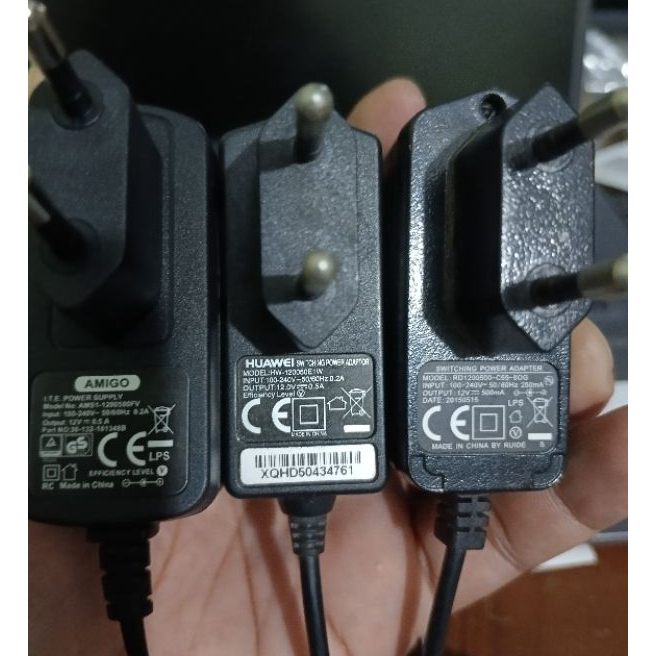 Jual CUCI_GUDANG ADAPTOR ROUTER STB ONT MODEM 12V 0.5A ORIGINAL ...