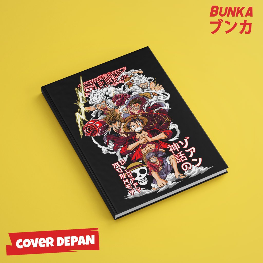 Jual Note Book Aesthetic Anime One Piece Monkey D Luffy All Gear Design ...