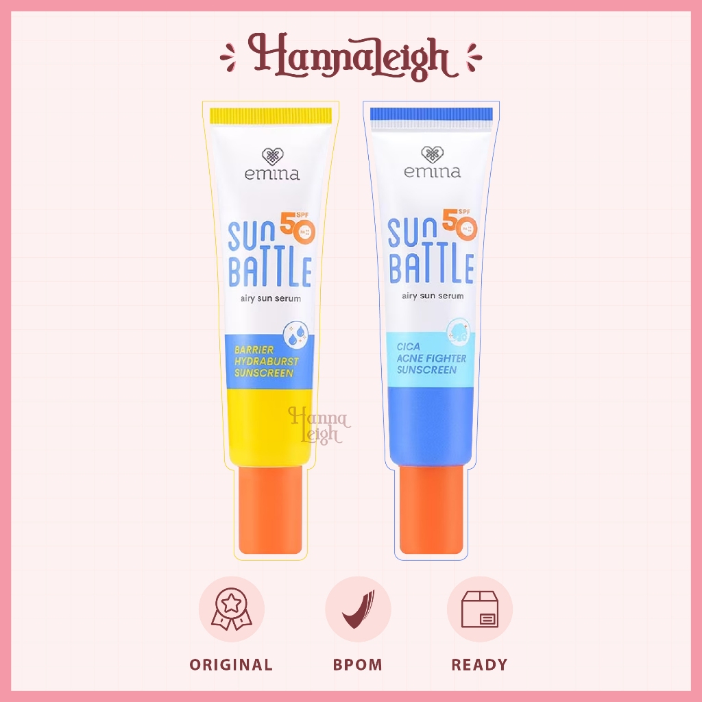 Jual EMINA - Sun Battle Barrier Hydraburst Sunscreen | Cica Acne ...