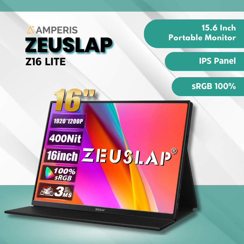 Jual ZEUSLAP Z16 Lite Monitor Portable HD IPS Panel 1080p VESA | Shopee ...
