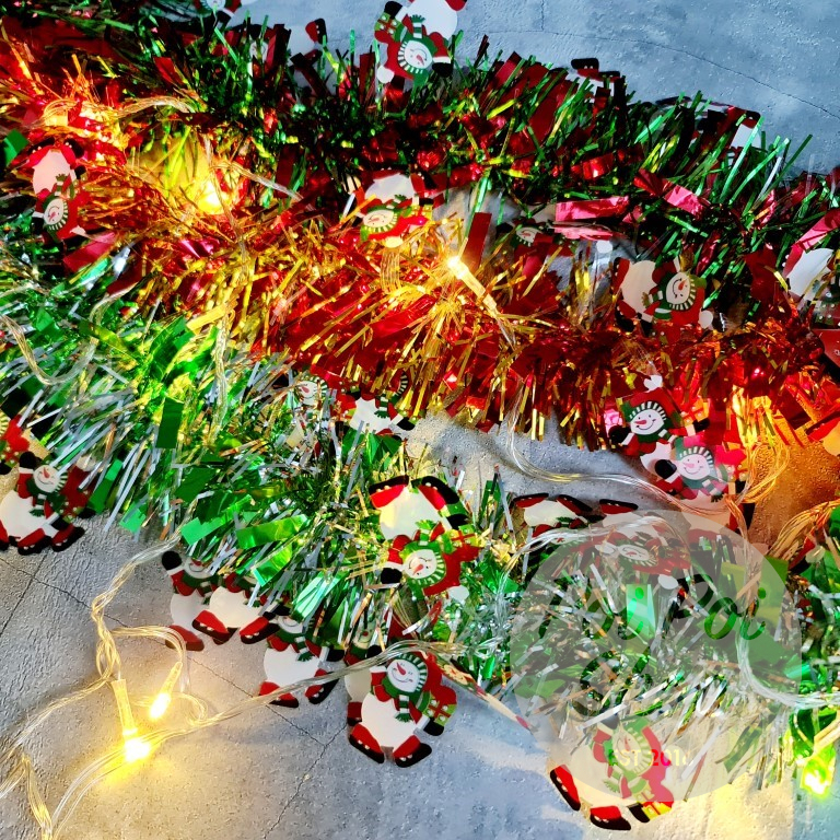 Jual Slinger Natal 2M Snowman Selinger Garland Hiasan Pohon Natal ...