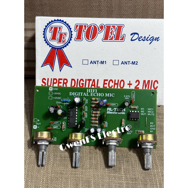 Jual TOEL Kit Super Digital Echo TOEL 2 Mic TO’EL Digital Ekho | Shopee ...