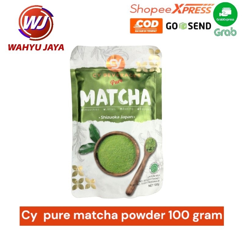Jual cy pure matcha powder 100 gram | Shopee Indonesia