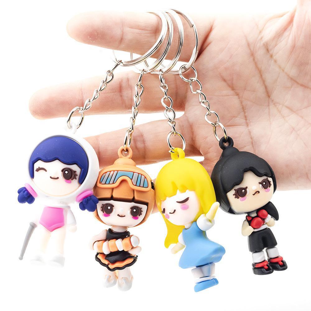 Jual GANTUNGAN KUNCI KARAKTER CUTE GIRL / KEYCHAIN RUBBER CUTE GIRL ...