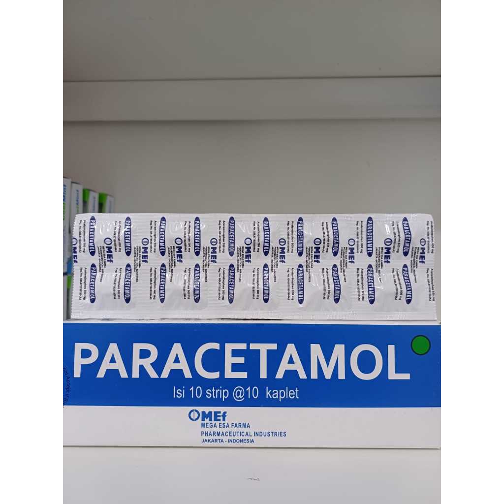 Jual Paracetamol MEF meringankan rasa sakit & demam 500mg | Shopee ...