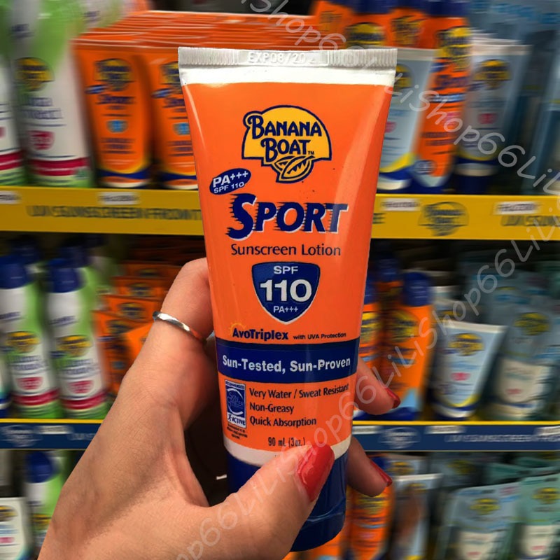 Jual Banana Boat Sport Sunscreen Lotion/ Sunblock SPF 110 PA+++ 90ml ...