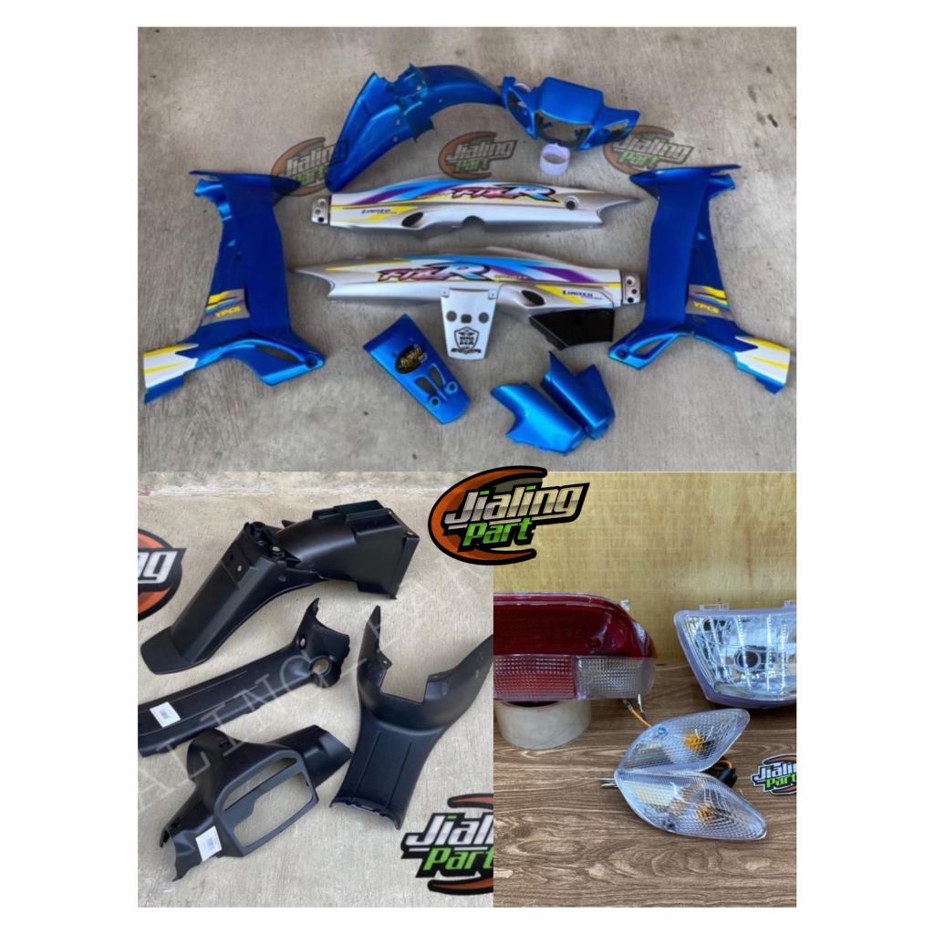 Jual paket full set yamaha fizr biru muda limited edition cover body ...