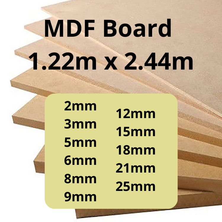 Jual MDF Board / Papan MDF Kayu Olahan 122cm x 244cm Ketebalan 2mm s/d 3mm | Shopee Indonesia