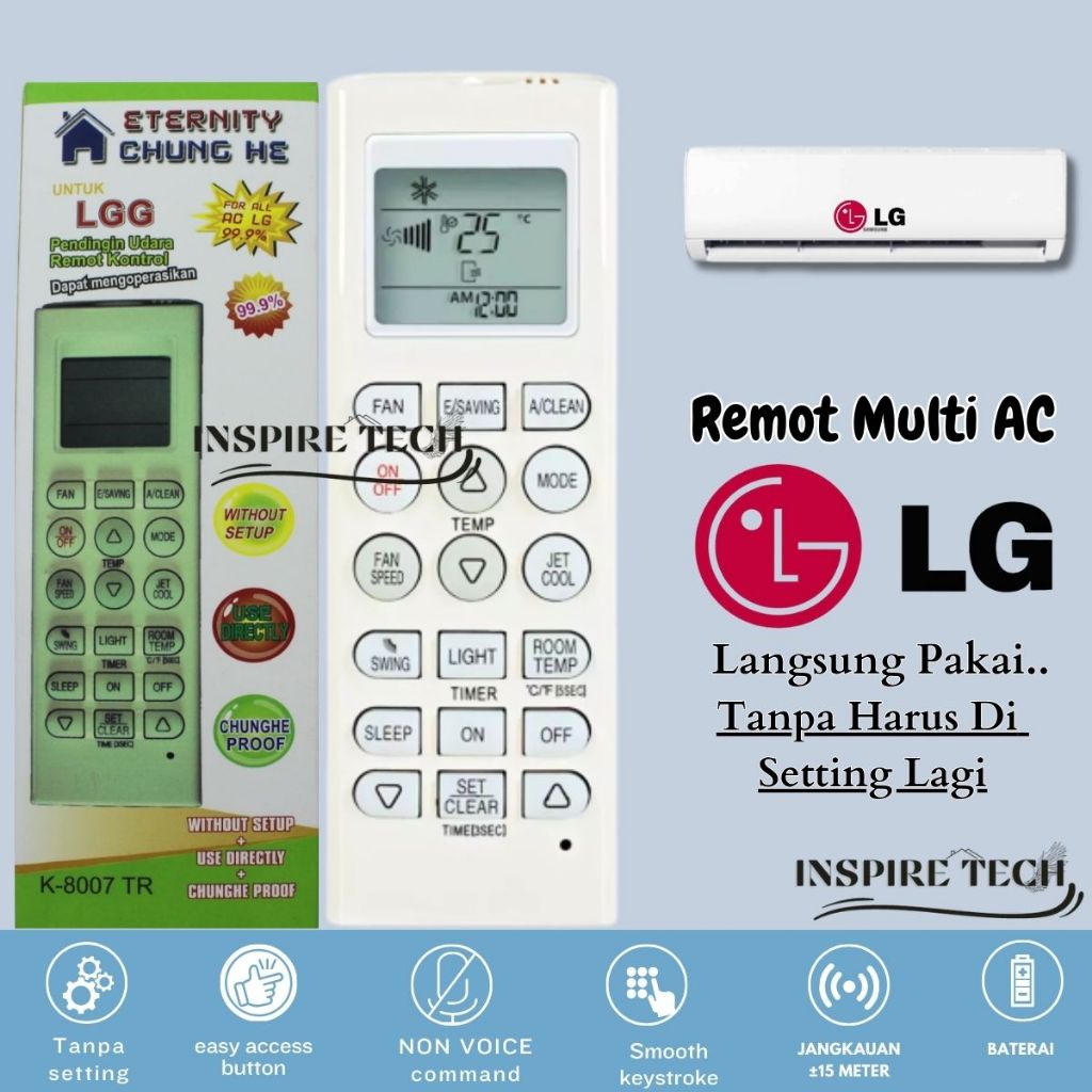Jual Remot Remote Multi AC LG Hercules Mini Jetcool Bisa Langsung Di ...