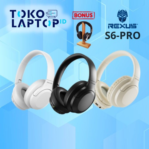 Jual Rexus S6 Pro Wireless Bluetooth Headset With ANC Noise Cancellation | Shopee Indonesia