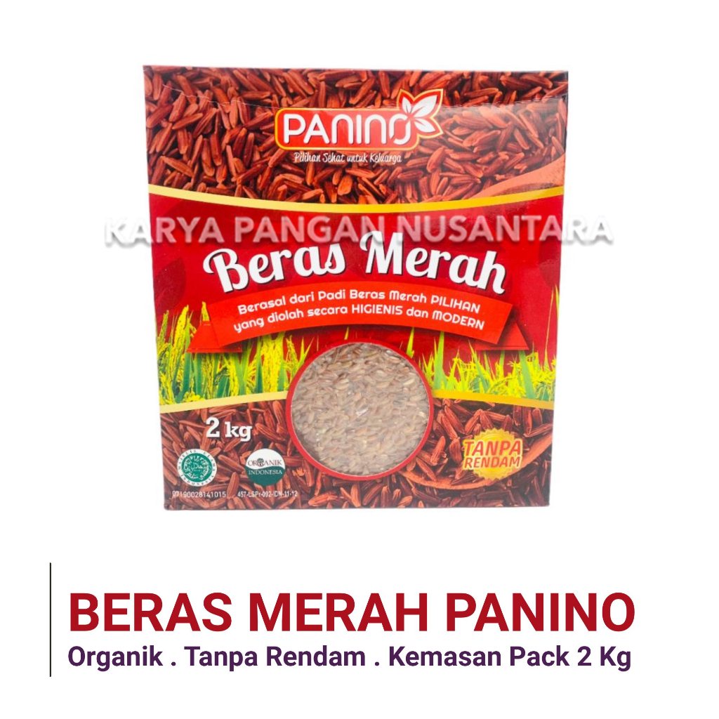Jual BERAS MERAH PANINO 2KG BERAS MERAH ORGANIK BERAS MERAH SEHAT PACK ...