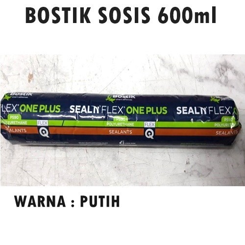 Jual Lem Bostik Sosis Seal And Flex PU PUTIH WHITE sealant sealer 600ML ...