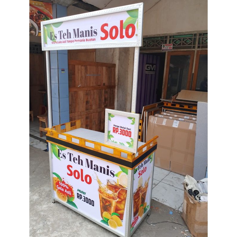 Jual Booth portable es teh s0l0 viral cantik praktis dan simpel ...