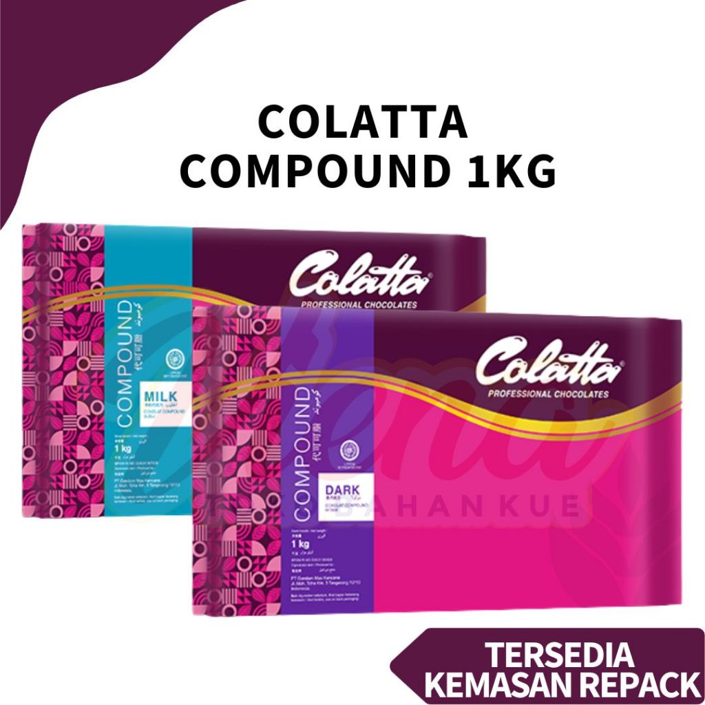 Jual Colatta Compound Dark Chocolate 1kg/ Milk 1kg / Coklat Batang ...