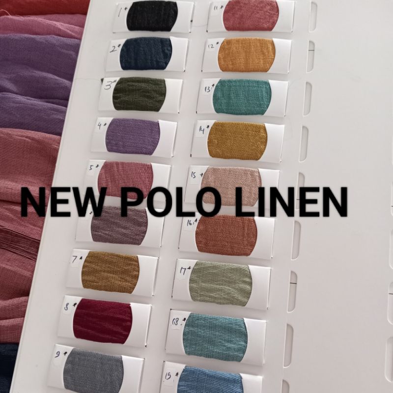 Jual KAIN POLO LINEN PREMIUM lembut dan jatuh | Shopee Indonesia