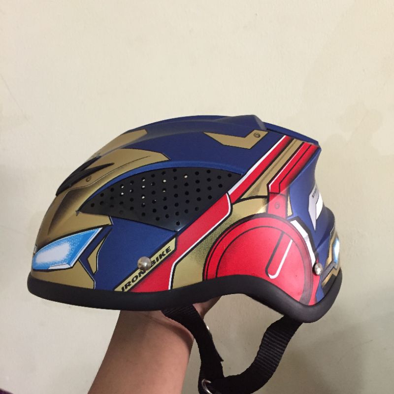 Jual helm sepeda mtb motif captain amerika dewasa helm sepeda lipat ...